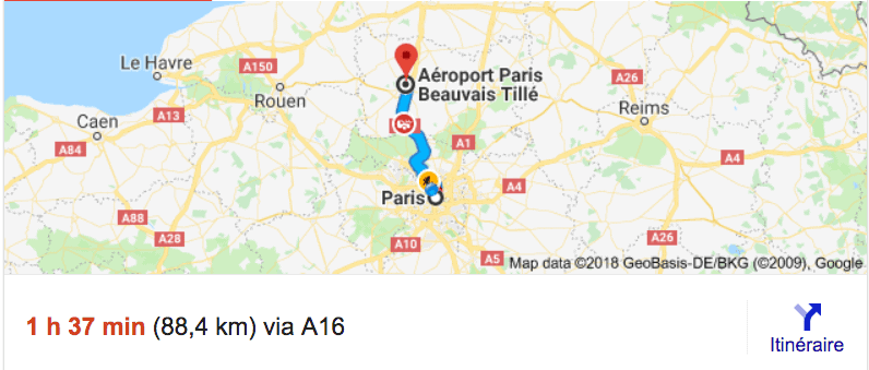 Private Transfer from Beauvais Airport (BVA) to Paris with Car & Driver