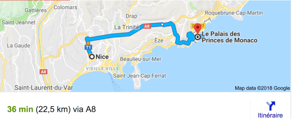 Private transfer from Nice to Monaco with Driver and Car